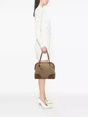Gucci Medium Gg Canvas Bree Dome Tote Bag