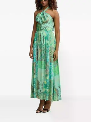 Liu Jo Paisley-print Halterneck Maxi Dress