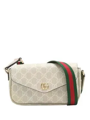 Gucci 2016-2026 Gg Supreme Web Ophidia Pochette Crossbody Bag - Brown