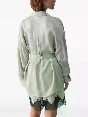Liu Jo Jacquard Shirt With Jewel Embroidery