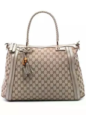 Gucci Gg Canvas Bella Convertible Tote Satchel