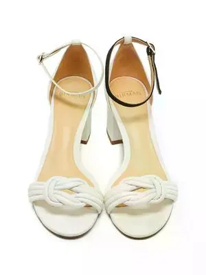 ALEXANDRE BIRMAN Vicky Knotted Ankle-strap Sandals - White