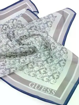 Guess Isabella G Chain Logo Foulard - White