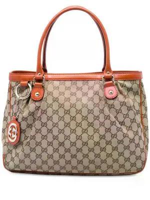 Gucci 2016-2026 Gg Canvas Sukey Tote Bag - Neutrals