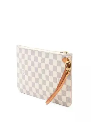 LOUIS VUITTON 2018 Damier Azur Neverfull Mm Pouch