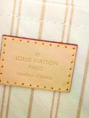 LOUIS VUITTON 2018 Damier Azur Neverfull Mm Pouch