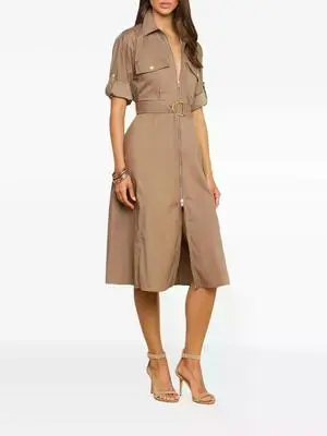 L'Agence Callen Belted Midi Dress