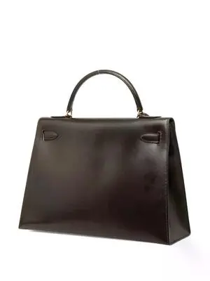 Hermès 1979 Box Calf Kelly Ii Sellier 32 Satchel - Brown