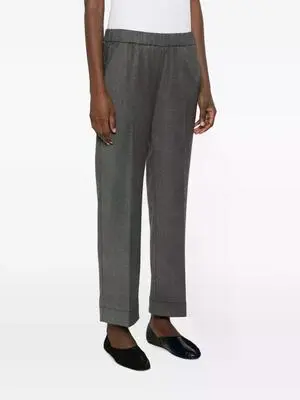 ROSSO 35 Elasticated-waistband Turned-up-cuff Trousers