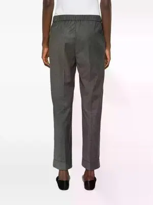 ROSSO 35 Elasticated-waistband Turned-up-cuff Trousers