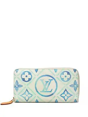 LOUIS VUITTON 2021-2026 Monogram Tiles The Pool Zippy Wallet Long Wallets - Blue