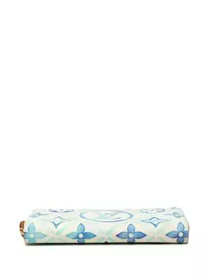 LOUIS VUITTON 2021-2026 Monogram Tiles The Pool Zippy Wallet Long Wallets - Blue