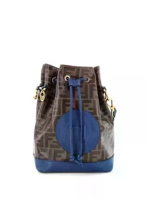 Fendi Mon Tresor Zucca Coated Canvas Small Bucket Bag