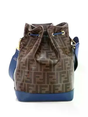 Fendi Mon Tresor Zucca Coated Canvas Small Bucket Bag