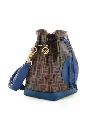 Fendi Mon Tresor Zucca Coated Canvas Small Bucket Bag