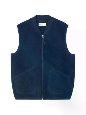 Universal Works Zip-up Waistcoat - Blue