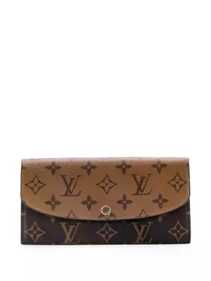 LOUIS VUITTON Emilie Wallet Reverse Monogram Canvas Small Wallets - Brown