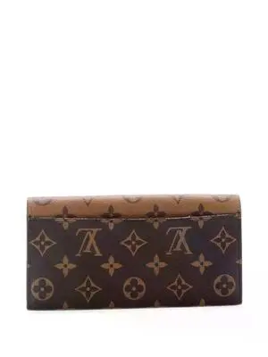 LOUIS VUITTON Emilie Wallet Reverse Monogram Canvas Small Wallets - Brown