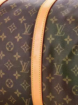 LOUIS VUITTON Monogram Canvas Keepall 50 Travel Bag - Brown