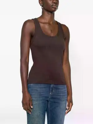 Closed Ribbed-knit Tank Top