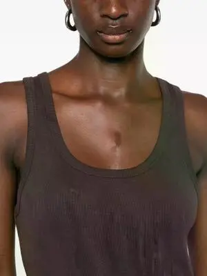 Closed Ribbed-knit Tank Top