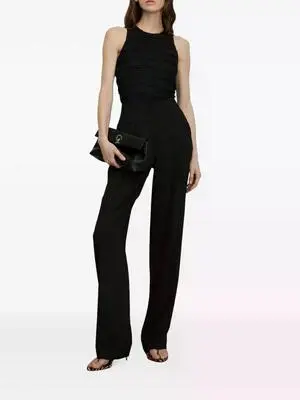 Veronica Beard Jordyn Ruffled Tank Top - Black