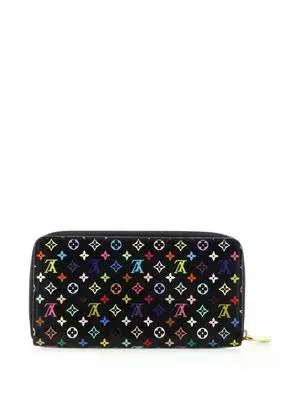 LOUIS VUITTON Zippy Wallet Monogram Multicolor Small Wallets - Black