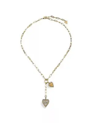 Guess Heart-pendant Paper-link Necklace