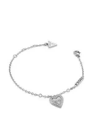 Guess Single Heart Bracelet - Silver