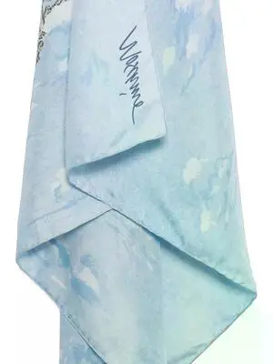 Moschino Jewelled Ship-print Scarf