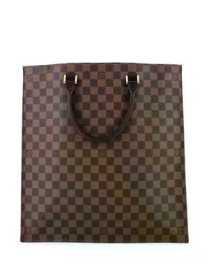 LOUIS VUITTON Damier Sac Plat Tote Bag - Brown
