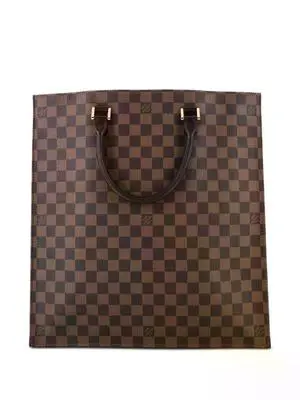 LOUIS VUITTON Damier Sac Plat Tote Bag - Brown