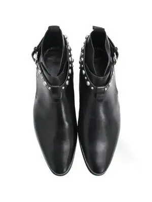 Saint Laurent Studded Ankle Boots