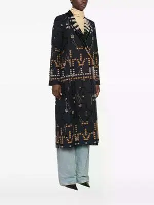 FORTE_FORTE Embroidered Jacquard Coat