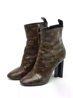 LOUIS VUITTON Louis Vuitton Silhouette Monogram Ankle Boots
