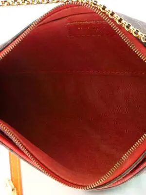LOUIS VUITTON Pallas Monogram Canvas With Leather Clutch Bag