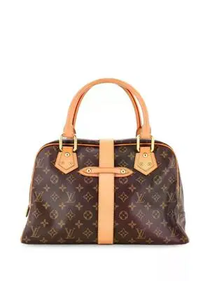 LOUIS VUITTON Manhattan Handbag Monogram Canvas Gm Satchel