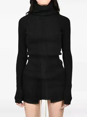 Rick Owens Ribbed-knit Roll-neck Sweater
