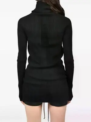 Rick Owens Ribbed-knit Roll-neck Sweater