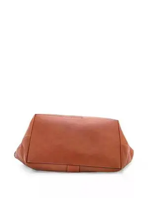 Saint Laurent Leather Medium Tote Bag - Brown
