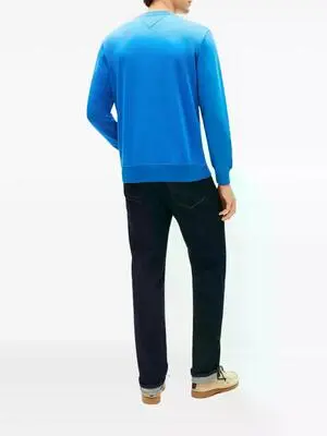 Tommy Hilfiger Terry Embroidered-logo Crew-neck Sweater