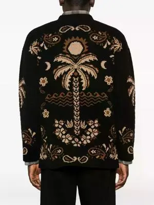 Alanui Intarsia-knit Cardigan