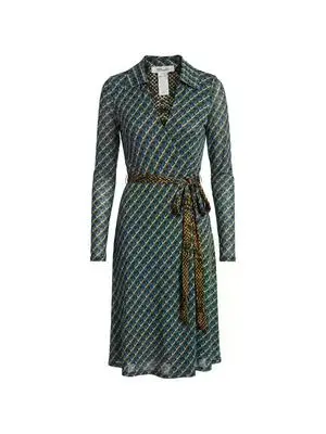 Diane Von Furstenberg Phoenix Reversible Wrap Midi Dress