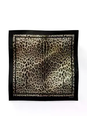 Dolce & Gabbana Leopard-print Silk Twill Foulard