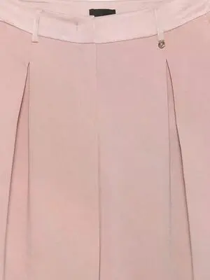 Liu Jo Pleated Satin-trim Trousers