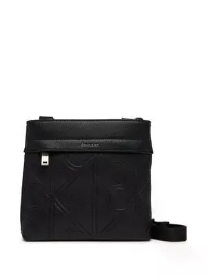Calvin Klein Logo-embossed Messenger Bag - Black