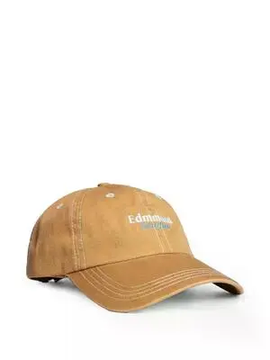 EDMMOND STUDIOS Logo-embroidered Contrast-stitch Baseball Cap - Brown