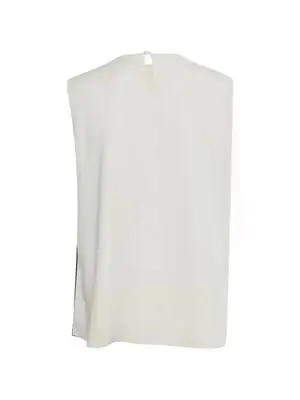 Carolina Herrera Colorblock Crepe Blouse