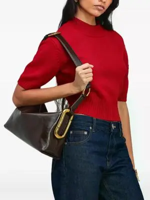 Marc Jacobs Scene Medium Shoulder Bag In Crinkle Leather - Brown