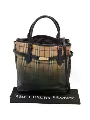 Burberry Haymarket Check Tote Bag